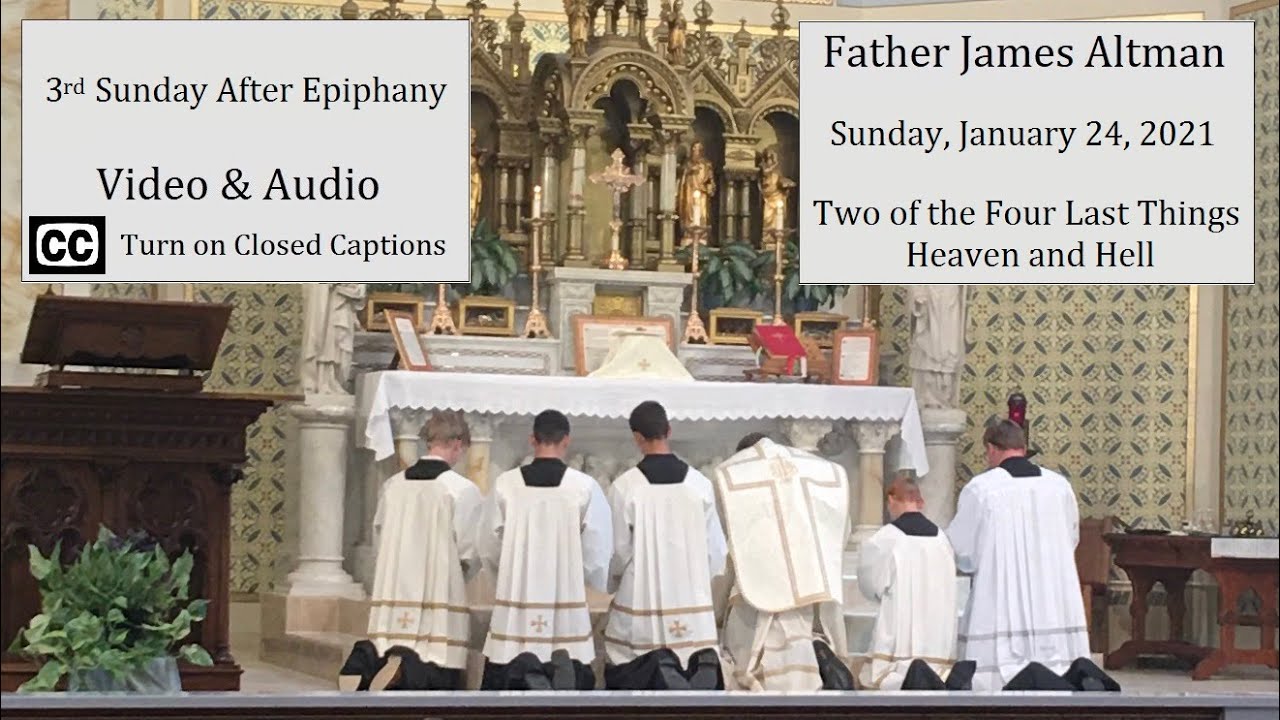 Father James Altman Homily Jan 24 2021 - YouTube