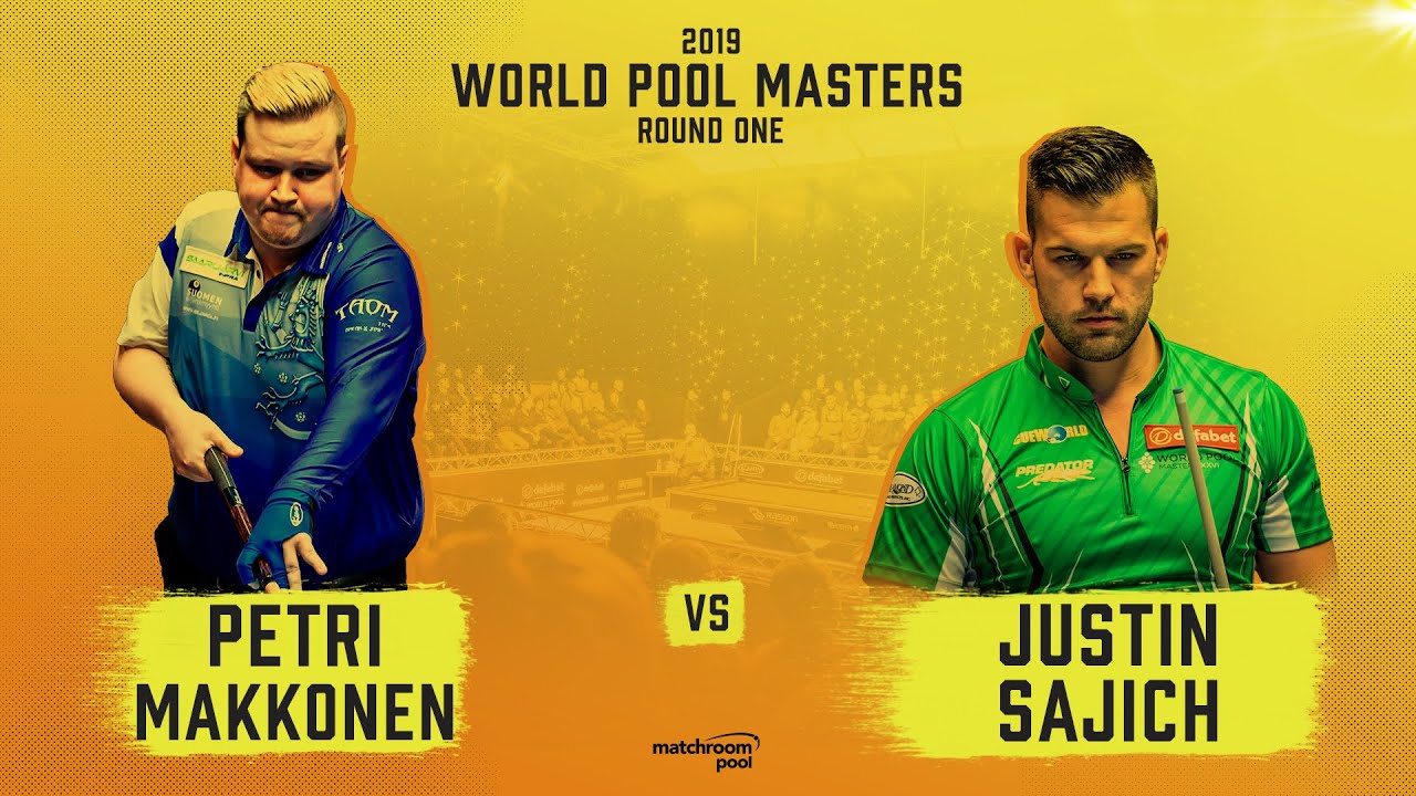 Petri Makkonen vs Justin Sajich | 2019 World Pool Masters - YouTube