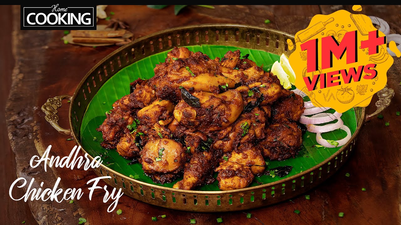 Andhra Chicken Fry | Chicken Recipe | Chicken Vepudu | Spicy Chicken ...