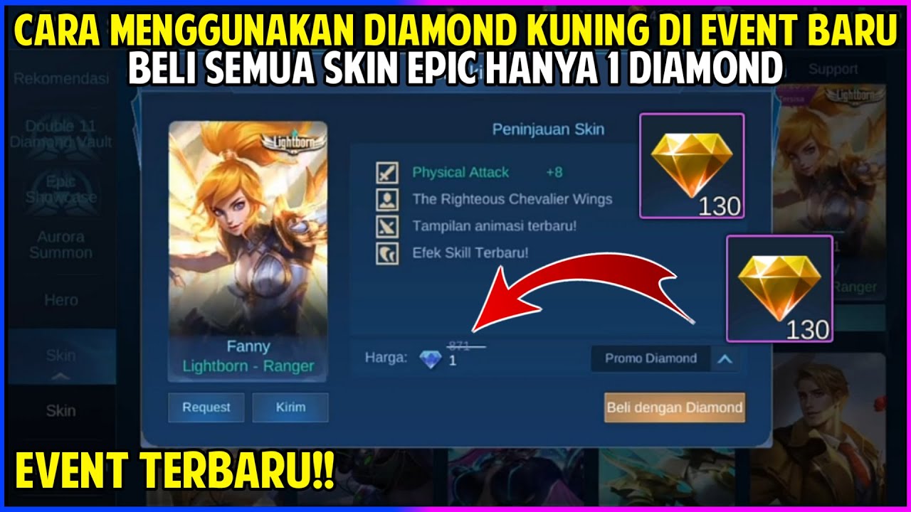 CARA GUNAKAN DIAMOND KUNING DI EVENT 515 PARTY TERBARU 2021 MOBILE ...