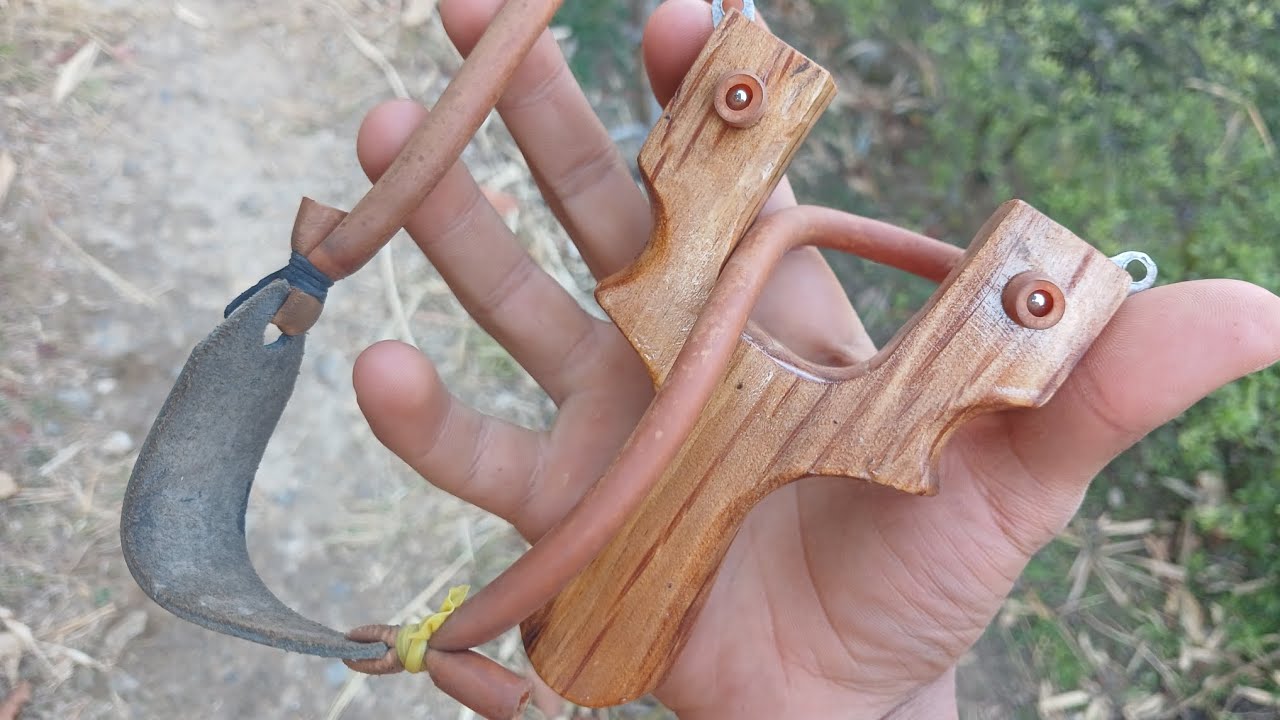 How to make a slingshot / home made slingshot / slingshot / home made ...