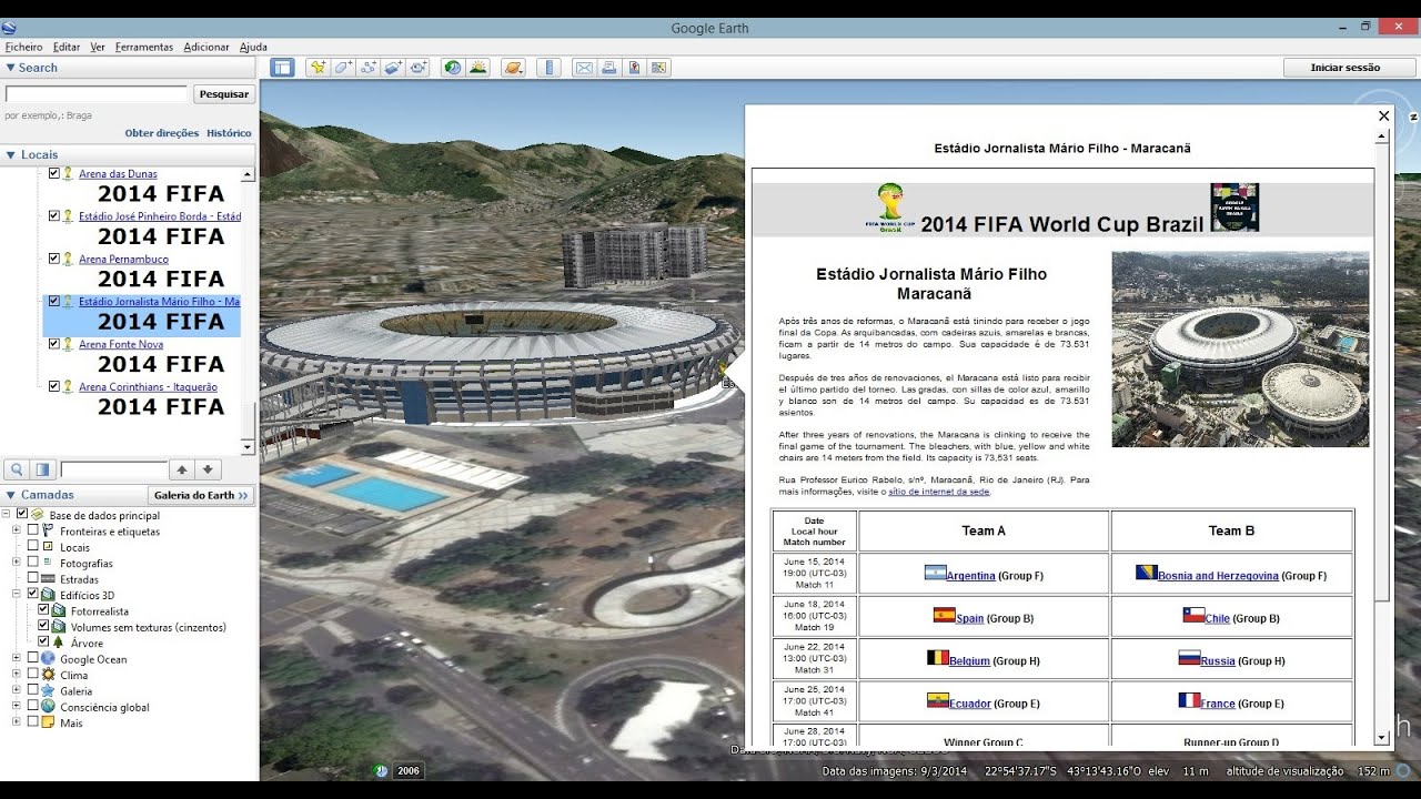 Google Earth na Sala de Aula - FIFA World Cup 2014 Brazil - YouTube