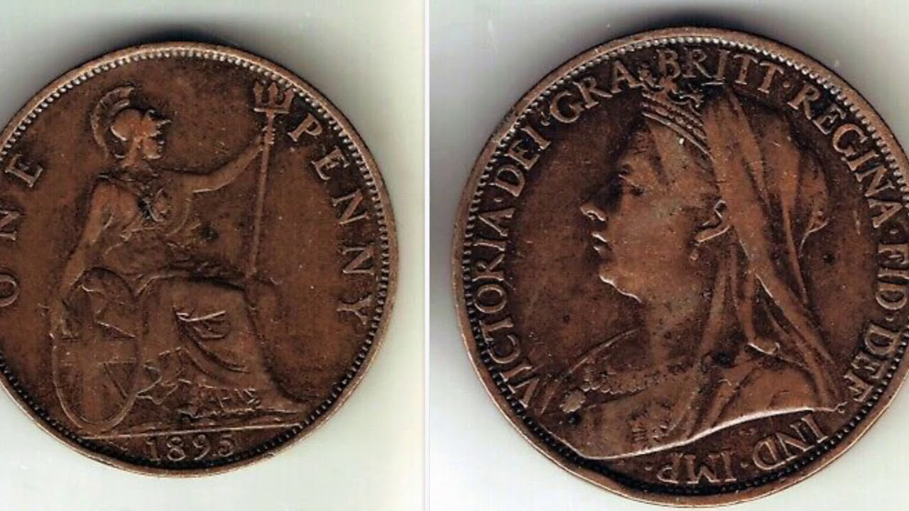 UK 1895 One Penny Coin WORTH? Queen Victoria - YouTube