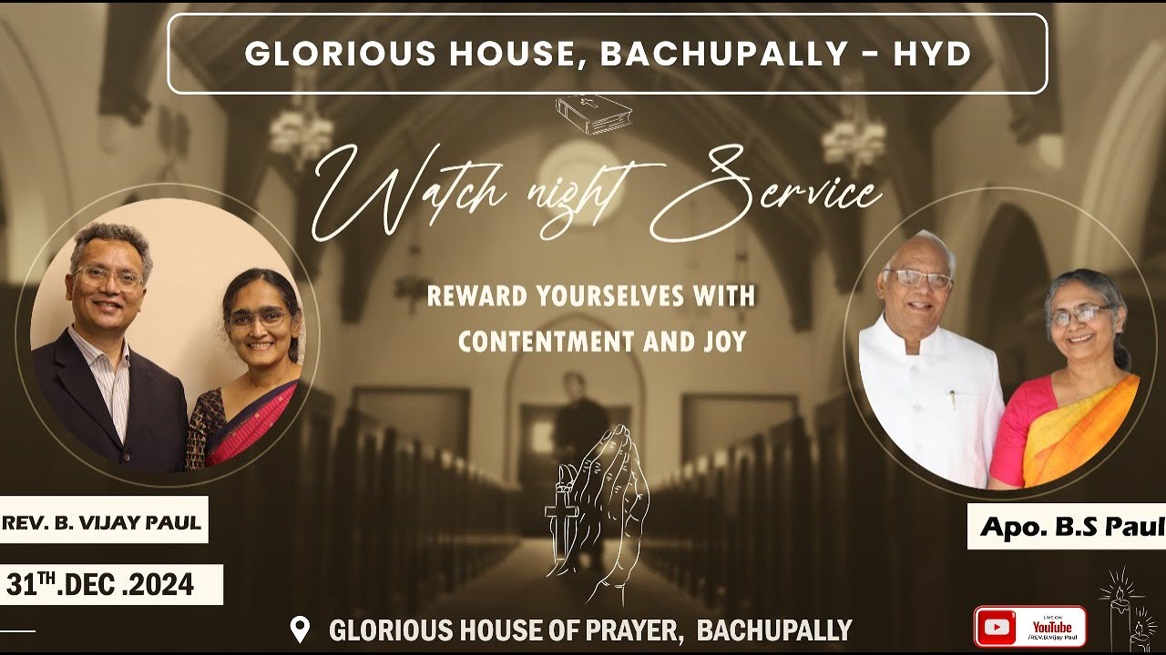 Glorious House || Watch Night Service || 31-Dec-2024 - YouTube