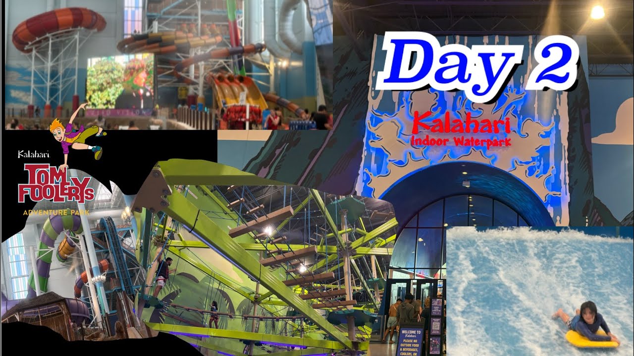 Day 2 at Kalahari Resort | Indoor Waterpark & Tom Foolery’s Adventure ...