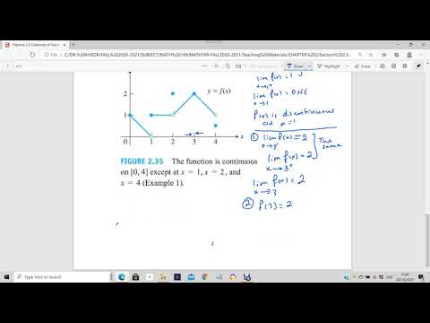 Section 2 5 Continuity of functions Video - YouTube