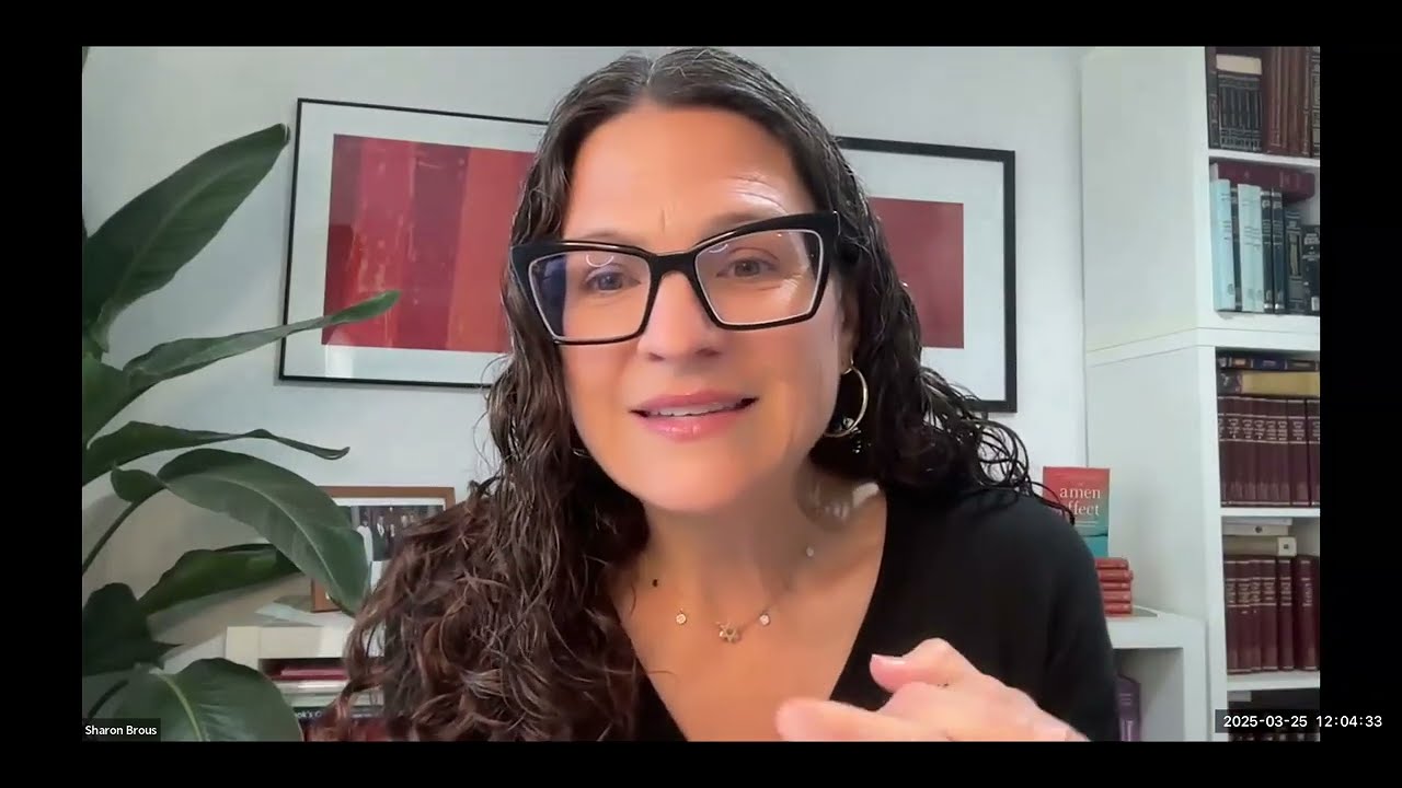 The Amen Effect with Rabbi Sharon Brous - Session 4 - 3.25.2025 - YouTube