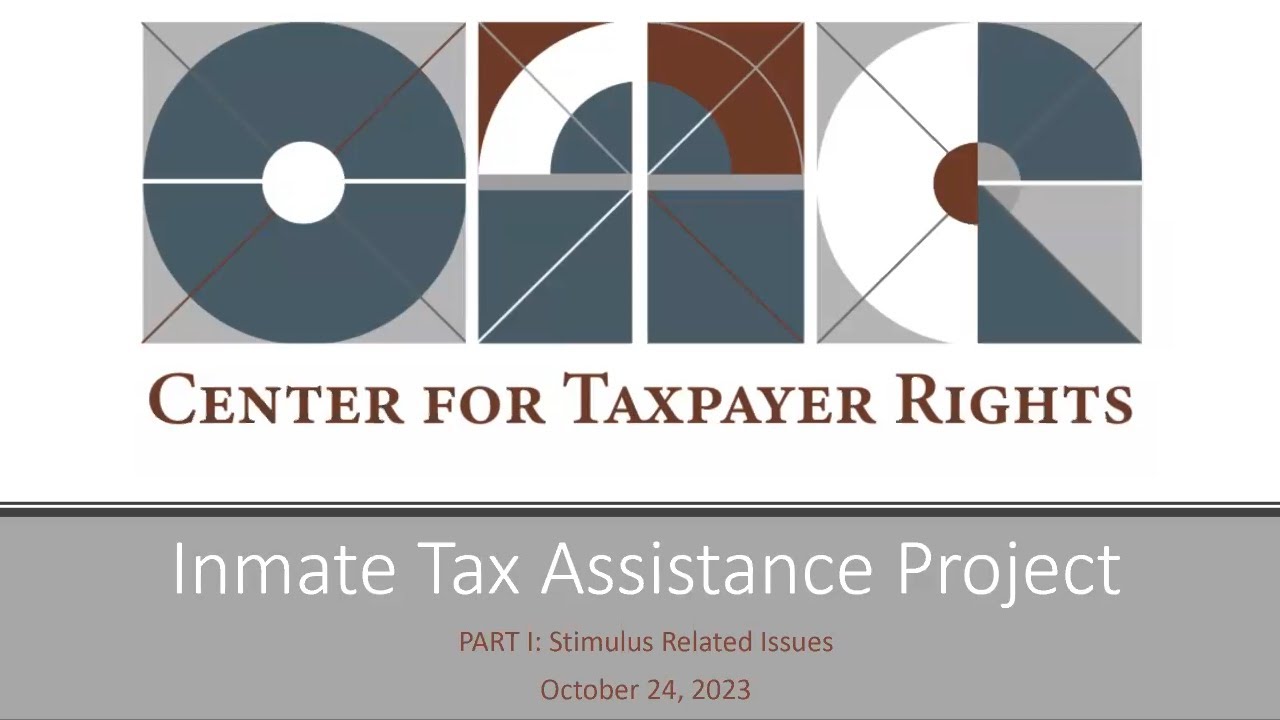 Inmate Tax Assistance Project Training - YouTube