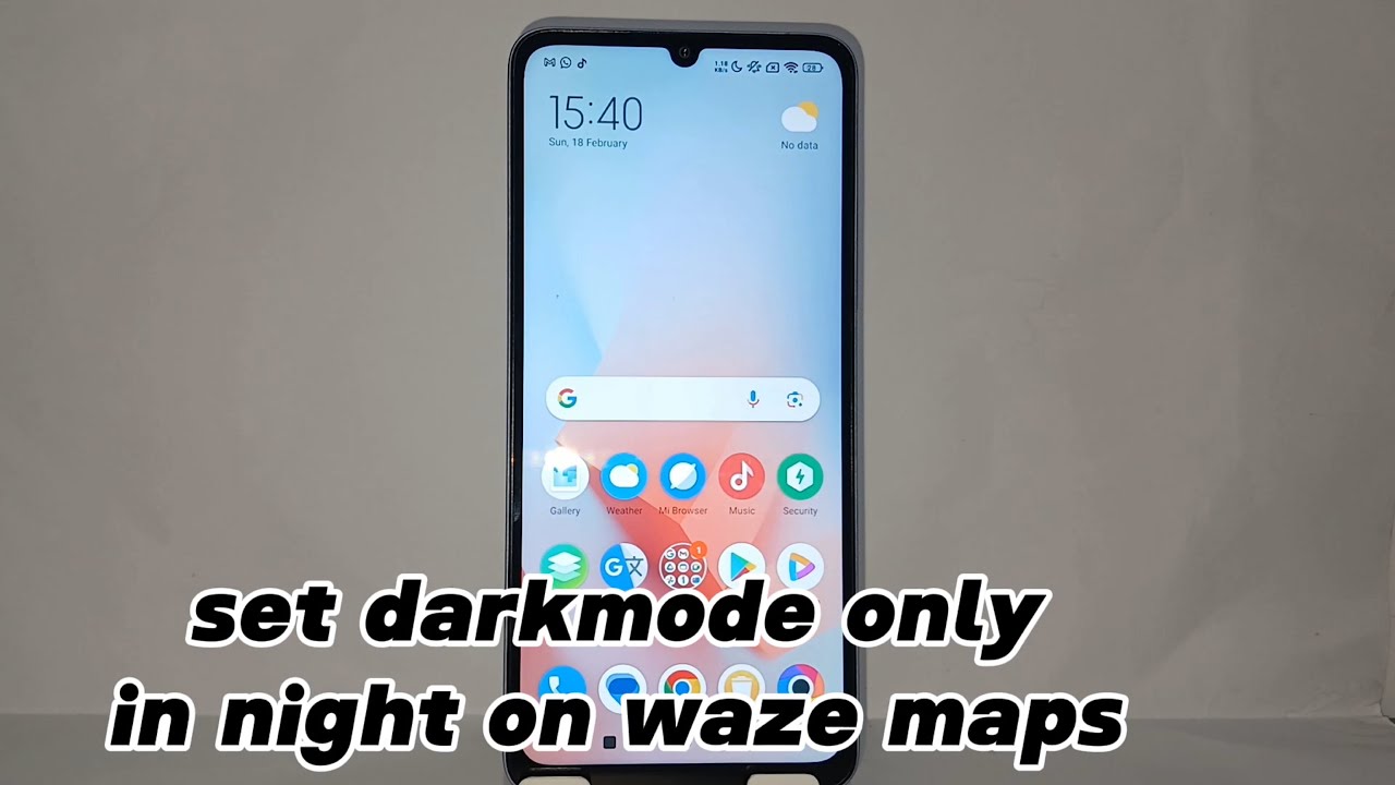 How To Set Darkmode Only In Night On Waze App - YouTube
