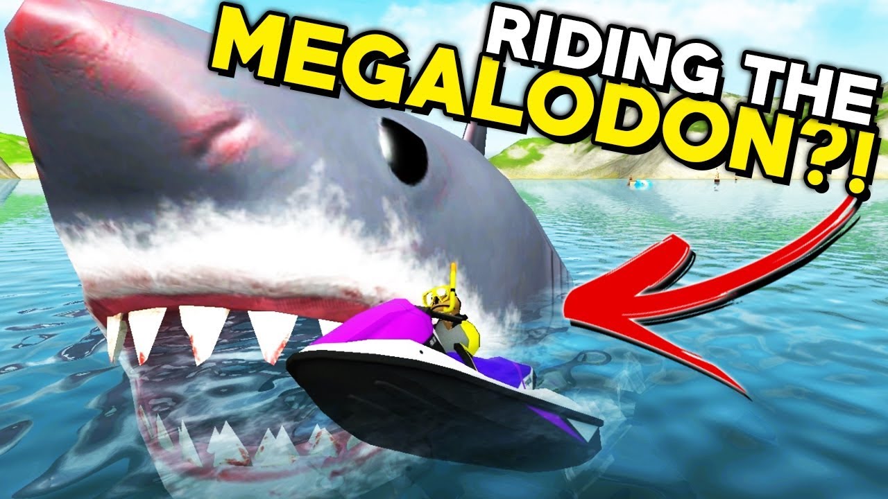 RIDING THE MEGALODON?! | Amazing Frog ADVENTURES (King of the Sharks ...