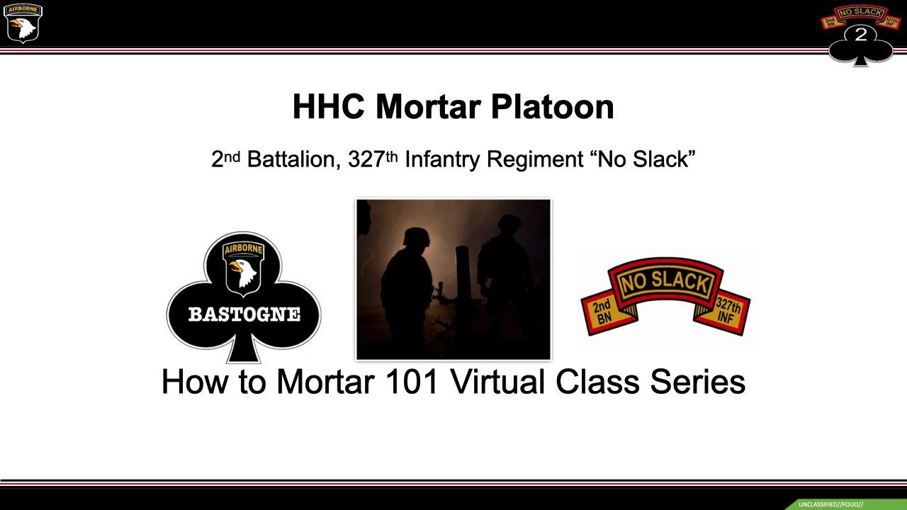 How to Mortar 101: Intro to Troop Leading Procedures and Operation ...