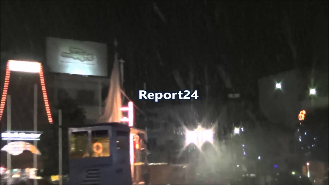 Report24 Χιονι στο κέντρο της Σπάρτης - YouTube