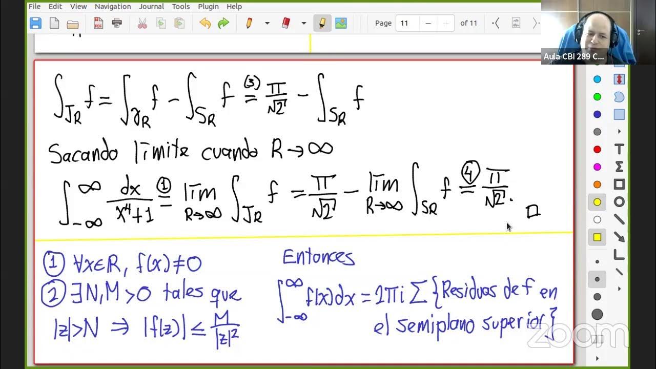 (Variable Compleja) 24. Teorema del residuo y aplicaciones (2022-02-01) - YouTube