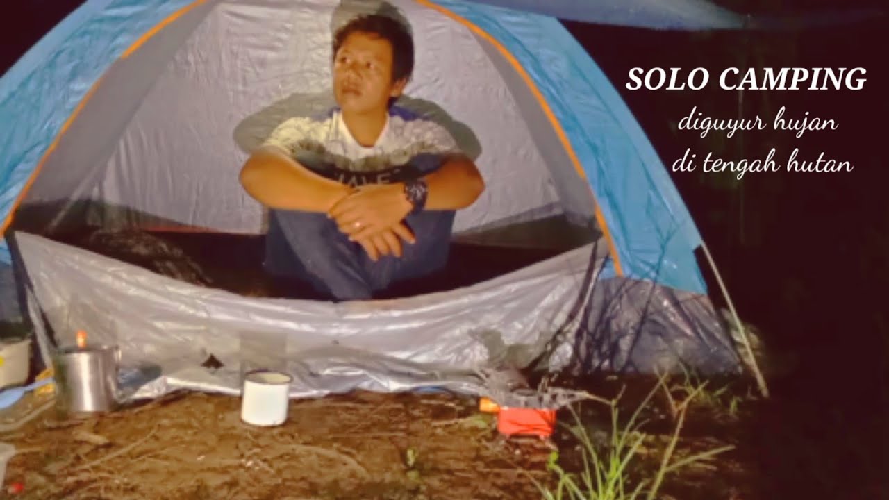 SOLO CAMPING | sendirian di dalam hutan. ASMR camp - YouTube