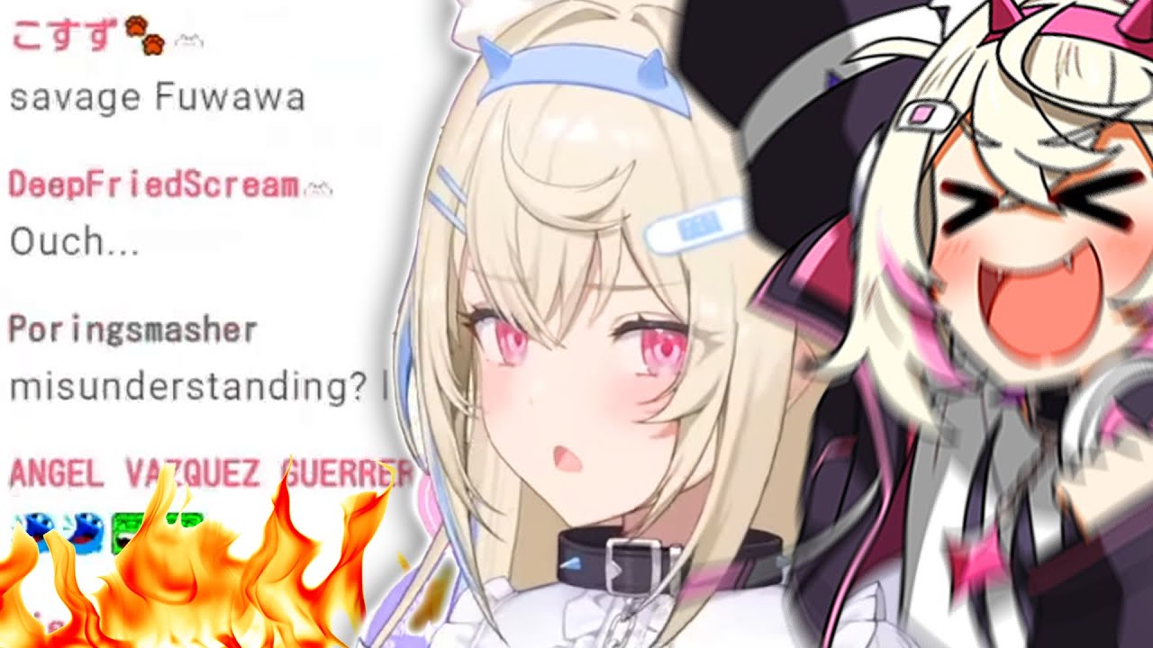 Fuwawa destroys chat and Mococo dies laughing [Hololive EN] - YouTube