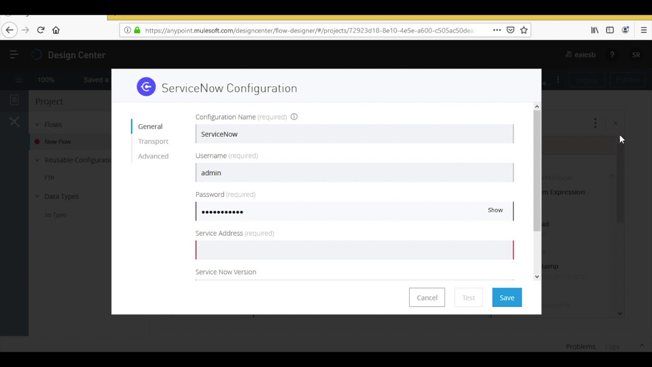 MuleSoft Design Center ServiceNow Integration - YouTube