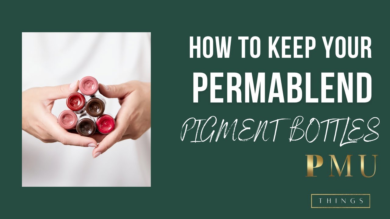 How I keep the label on my Perma Blend pigments bottles to stay on ...
