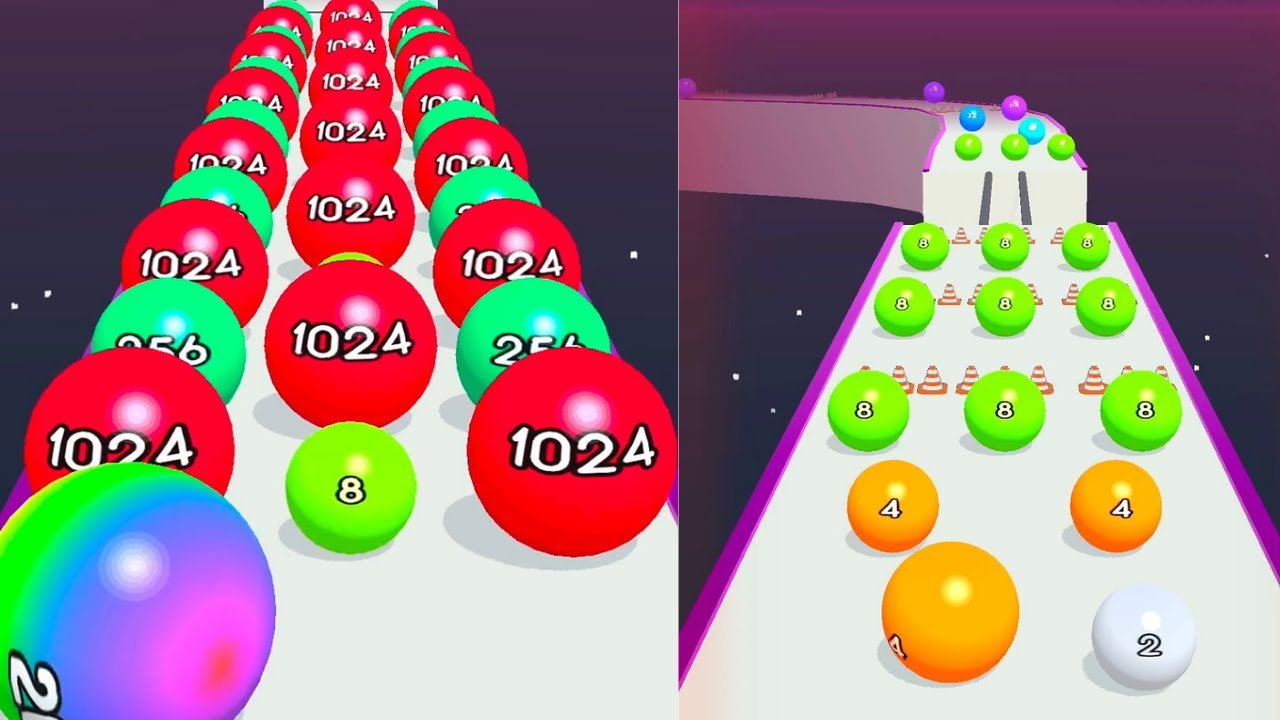 Ball Run 2048: Ball Games 3D Gamingplay Android and iOS mobile game ...