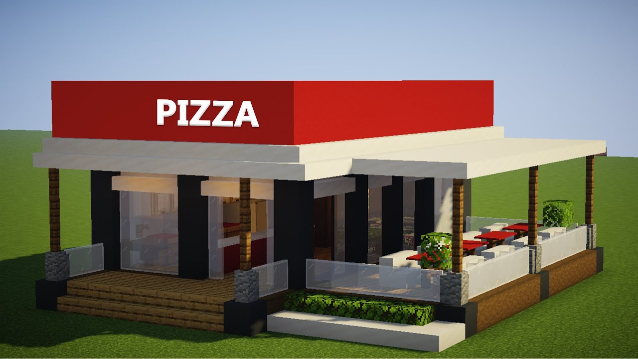 MINECRAFT - CARA MEMBUAT RESTOURANT PIZZA | EASY! - YouTube