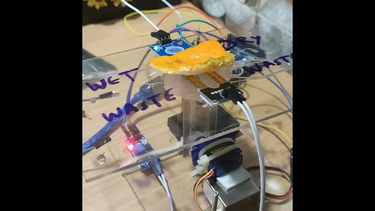 Smart Segregator that seperates Dry and Wet Waste - YouTube