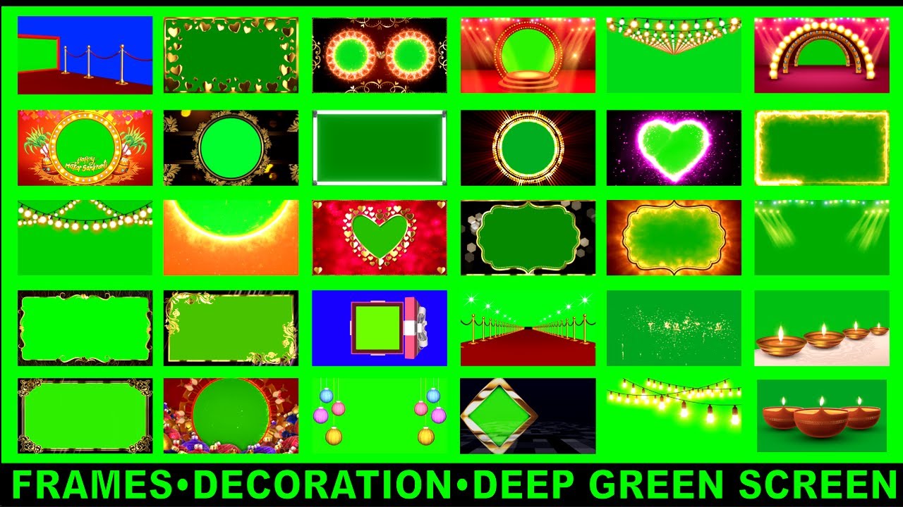 Green Screen 🤢 Green Screen Frame 🤢 Green Screen Effects 🤢 Green Screen ...