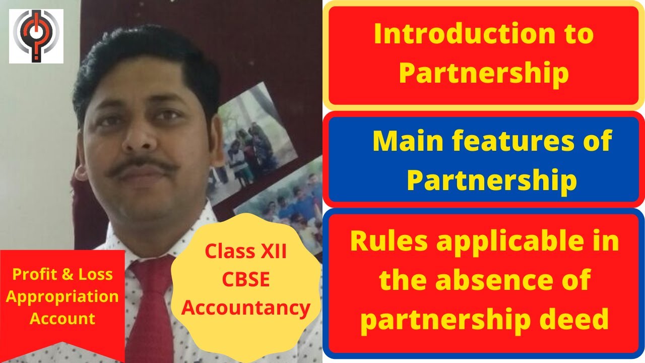 Introduction to Partnership - Class XII Accountancy CBSE - Partnership ...