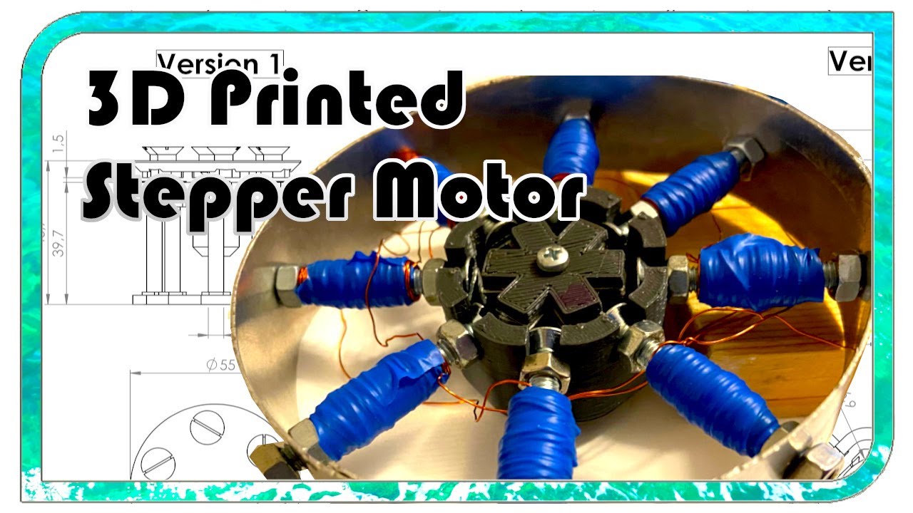 3D Printed Stepper Motor (all parts on Thinkiverse) - YouTube