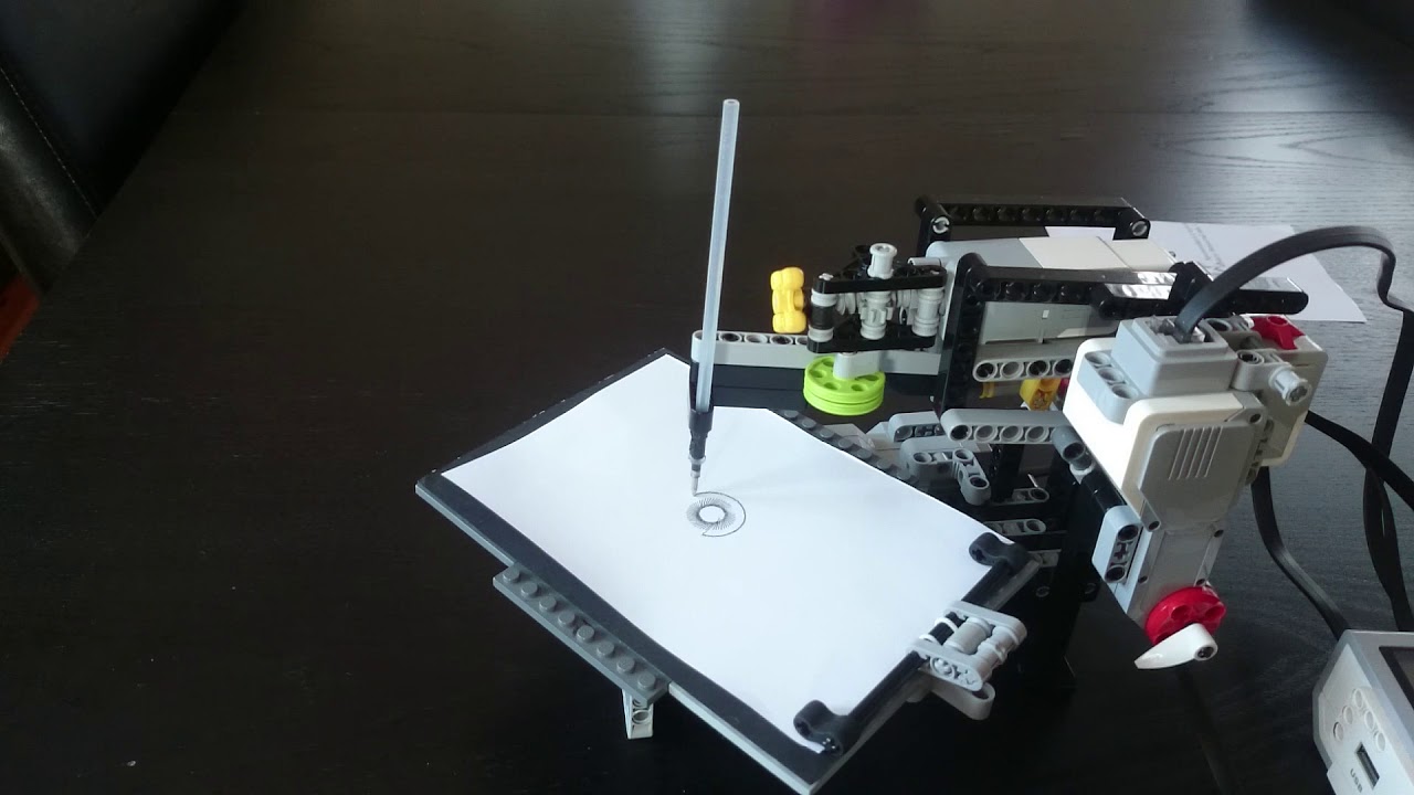 Lego Minestorms ev3 flower printer - YouTube