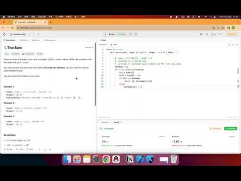 Self Mock Technical Interview - 1. Two Sum - YouTube