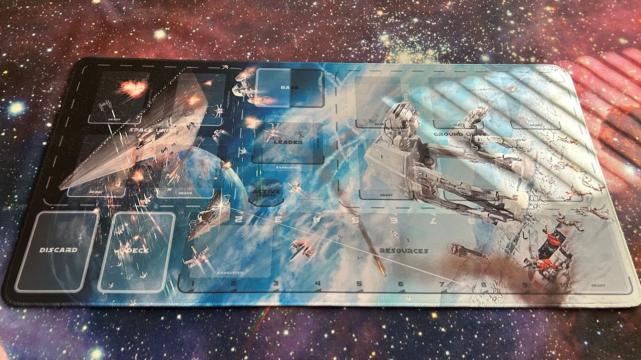 A Professional Star Wars Unlimited Player Mat Set featuring artwork by ...