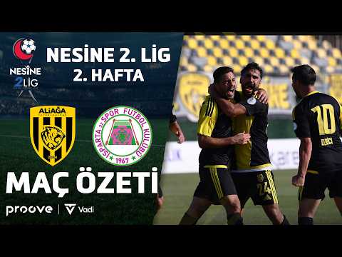 Aliağa Futbol - Isbaş Isparta 32 | Nesine 2. Lig Beyaz Grup 2. Hafta Maç Özeti