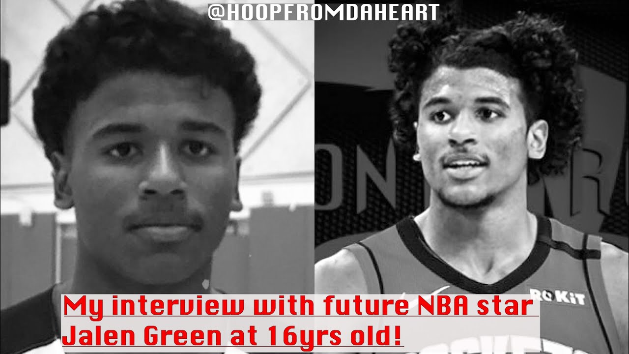 Jalen Green interview before the NBA! (16 years old) - YouTube