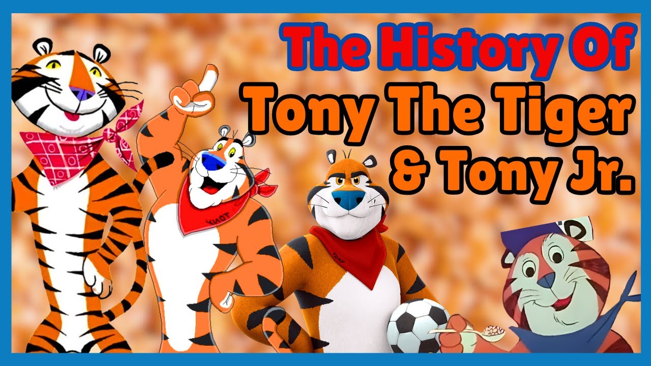 The History And Evolution Of Frosted Flakes' Mascot - Tony The Tiger AND Tony The Tiger Jr ...