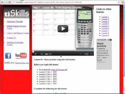 Graphing Calculator Course Introduction - tiSkills.com - YouTube