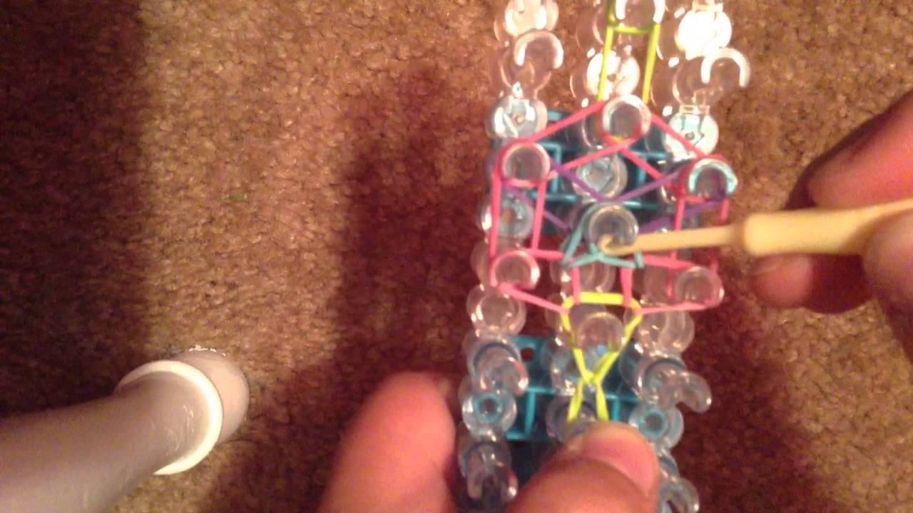 Flower Rainbow Loom Ring - YouTube
