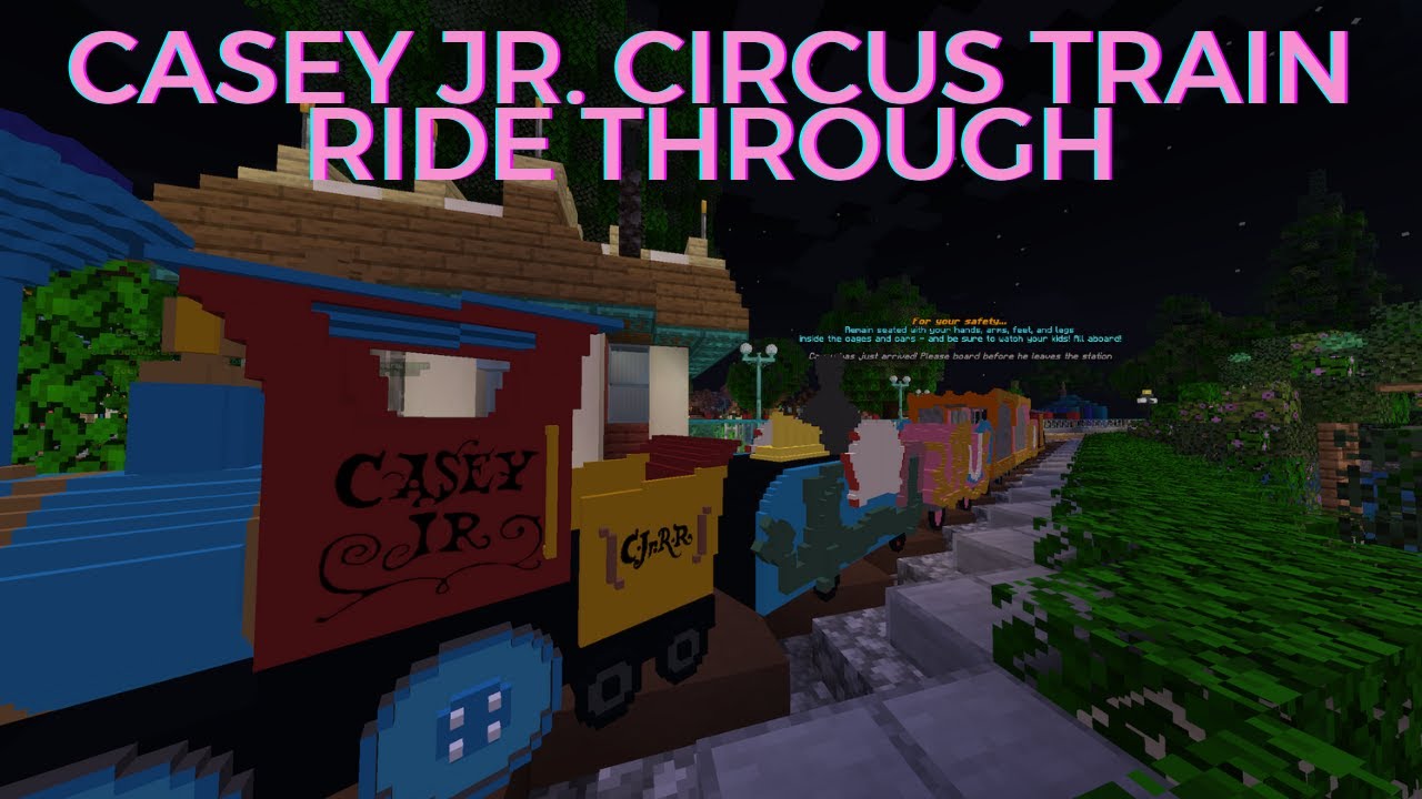 ImagineFun Minecraft - Casey Jr. Circus Train at Disneyland! - YouTube