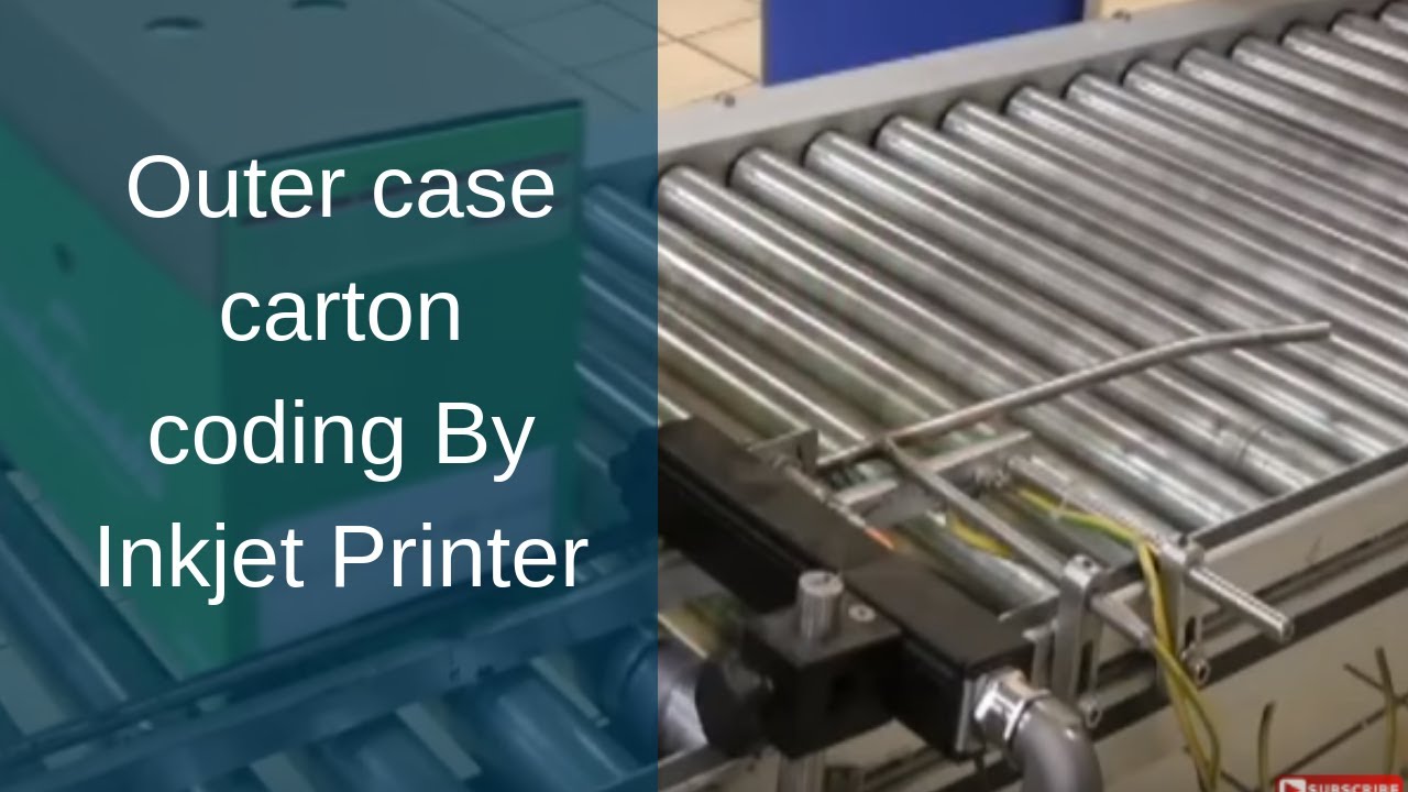 Domino Printing: ink jet printing onto drink outer case cartons - YouTube