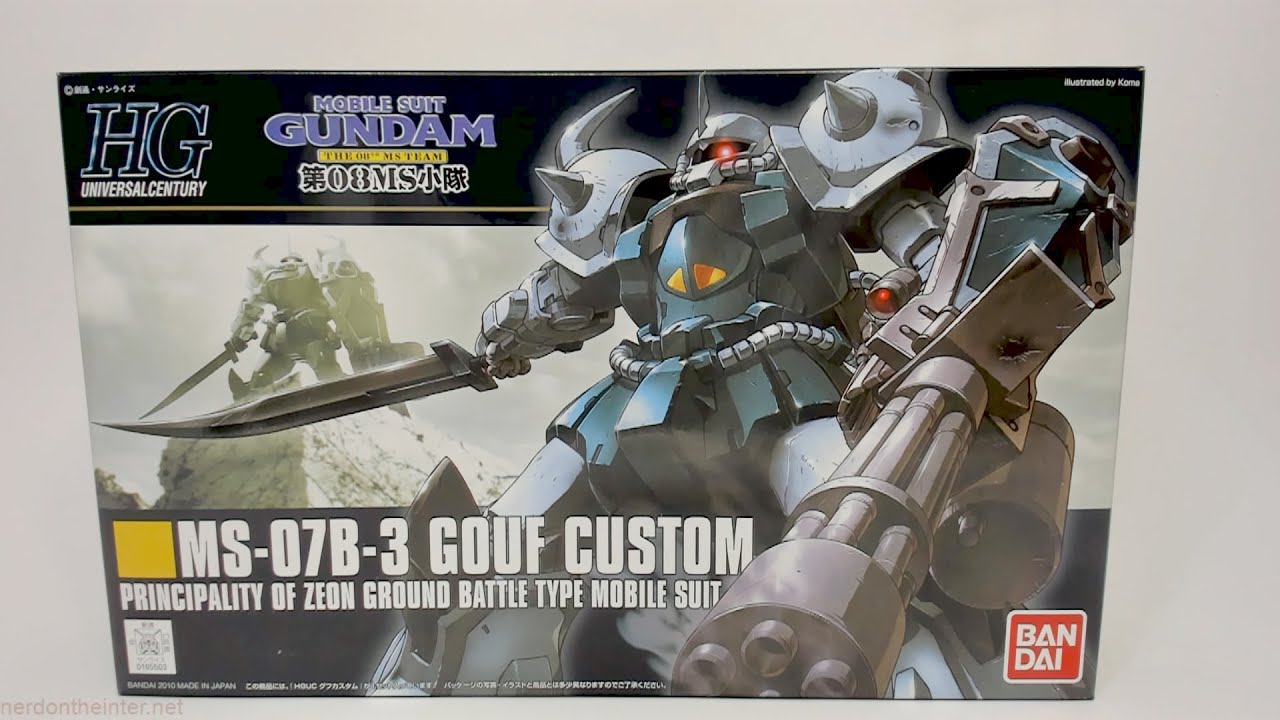 Gundam Universal Century #117 - MS-07B-3 Gouf Custom [1/144 HG Bandai ...