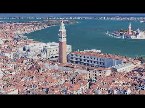 Venice Tour | Birds Eye View | Google Earth Studio - YouTube