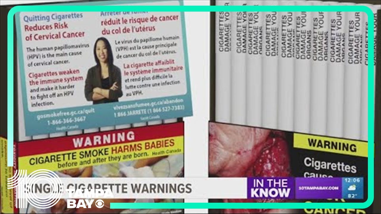 Canada to begin printing warning on individual cigarettes - YouTube