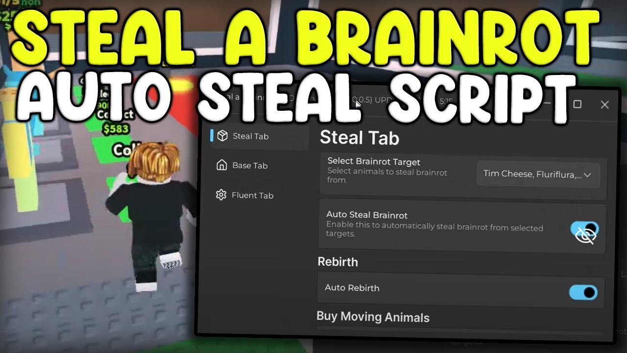 [UPD] Steal a Brainrot Script Auto Steal, Lock Base And Collect Cash ...