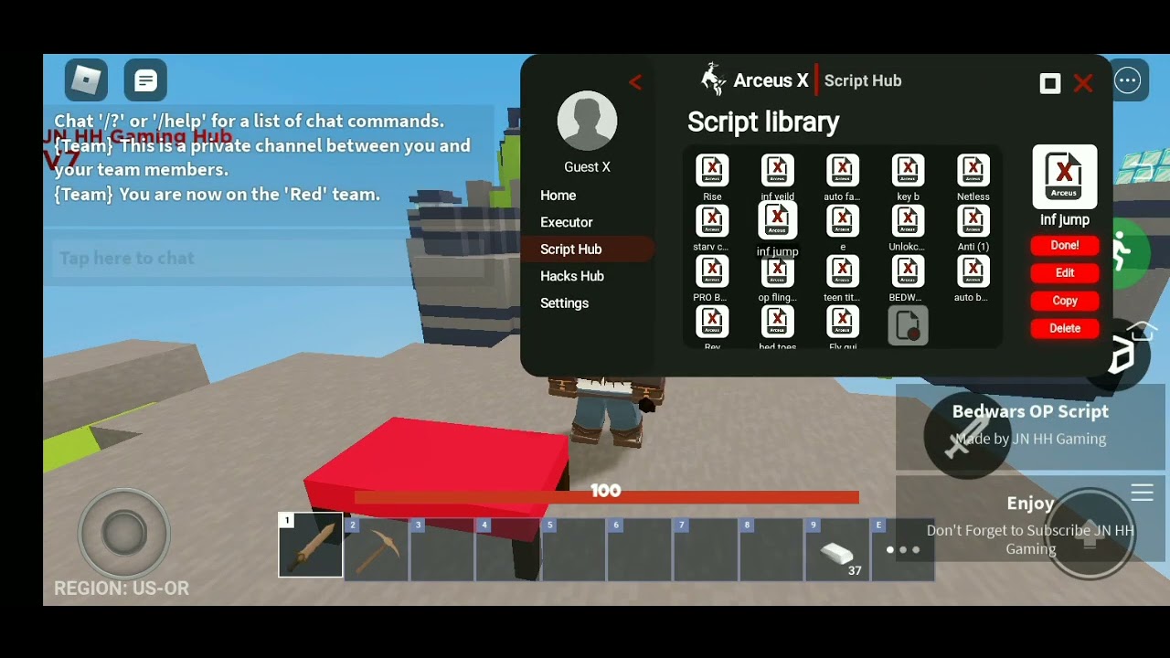 Auto Win Bedwars Script OP 😱😱 - YouTube