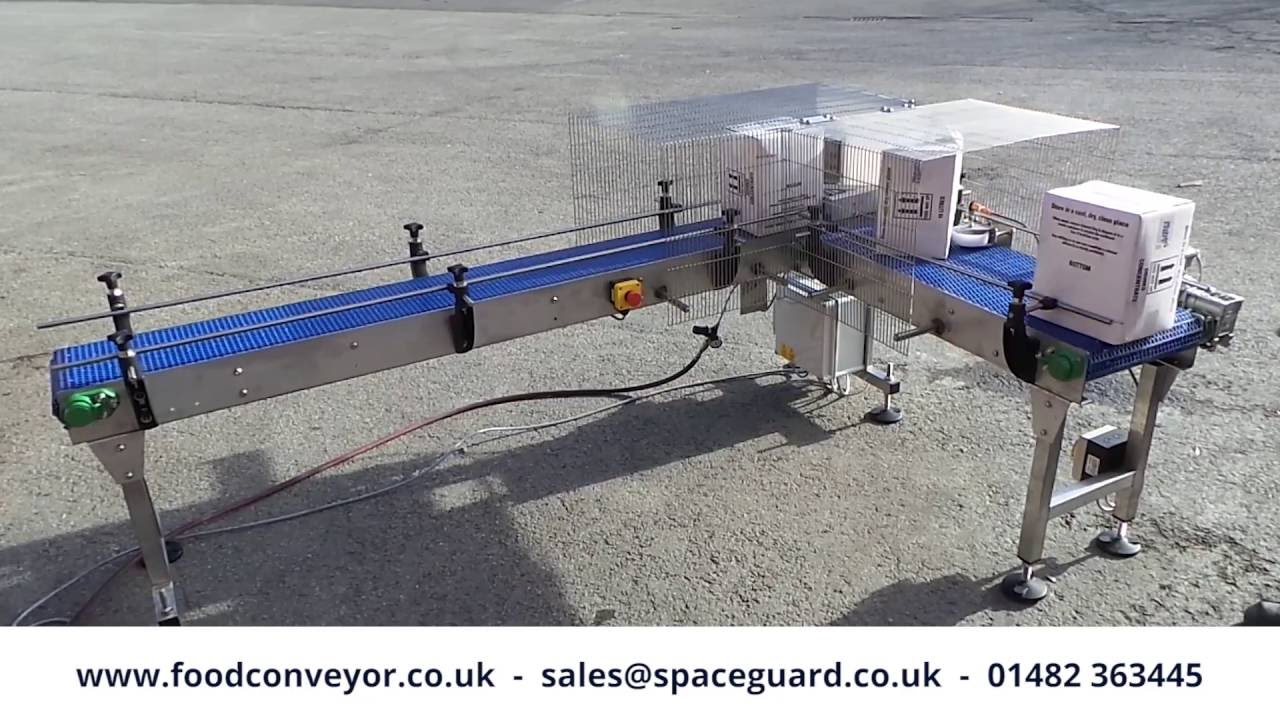 90 Degree Product Transfer Conveyor System - YouTube