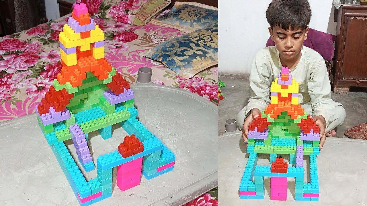 How to make a beautiful house with blocks | How to make an easy and ...