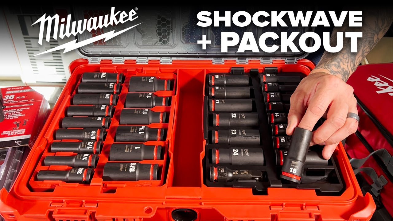 Milwaukee PACKOUT SHOCKWAVE Impact Duty Socket Sets YouTube
