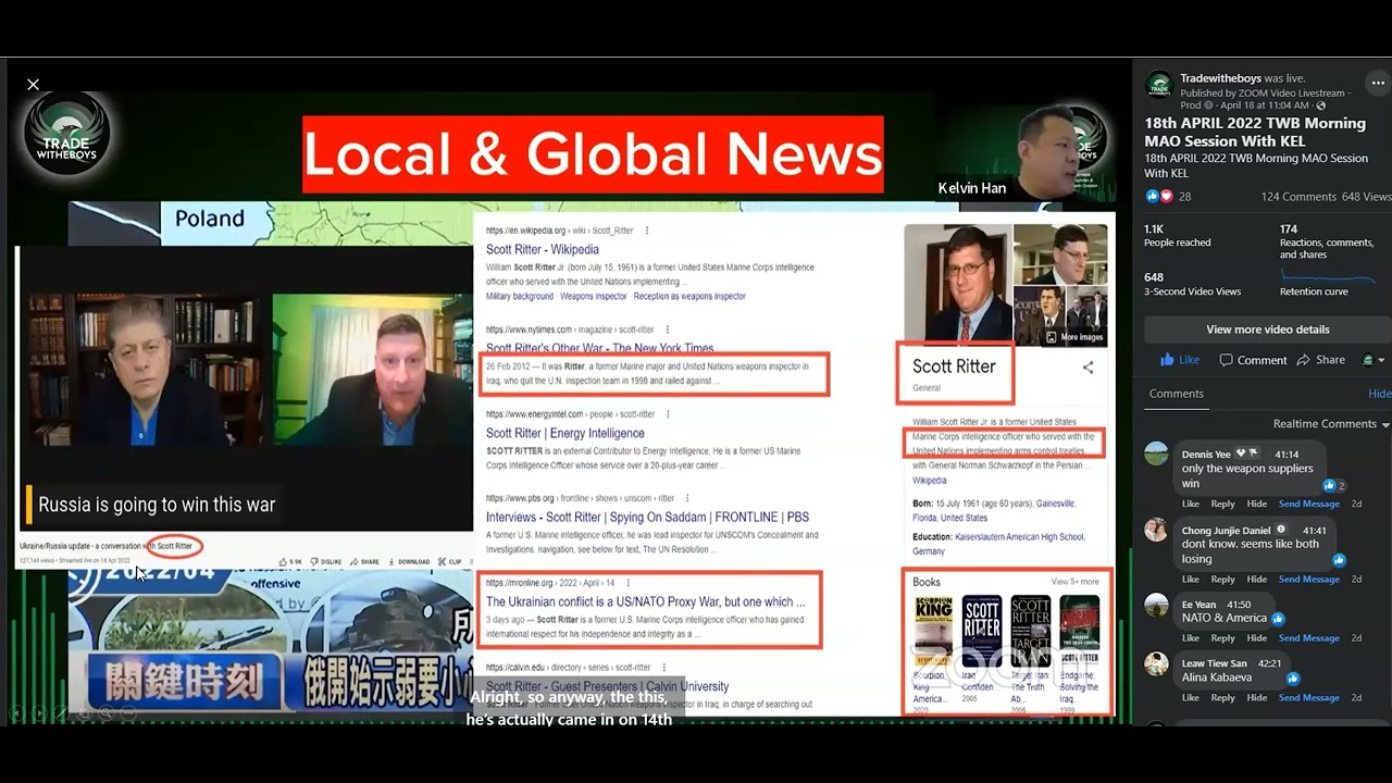 Scott Ritter, a Former US Marine Corps Intel Officer Sees A Russia WIN ...