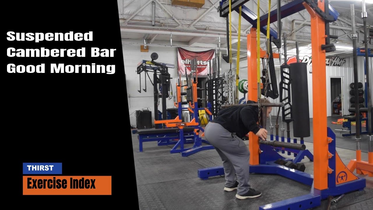 Suspended Cambered Bar Good Morning - THIRSTgym.com - YouTube