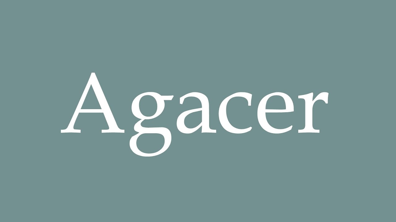 How to Pronounce ''Agacer'' (To annoy) Correctly in French - YouTube