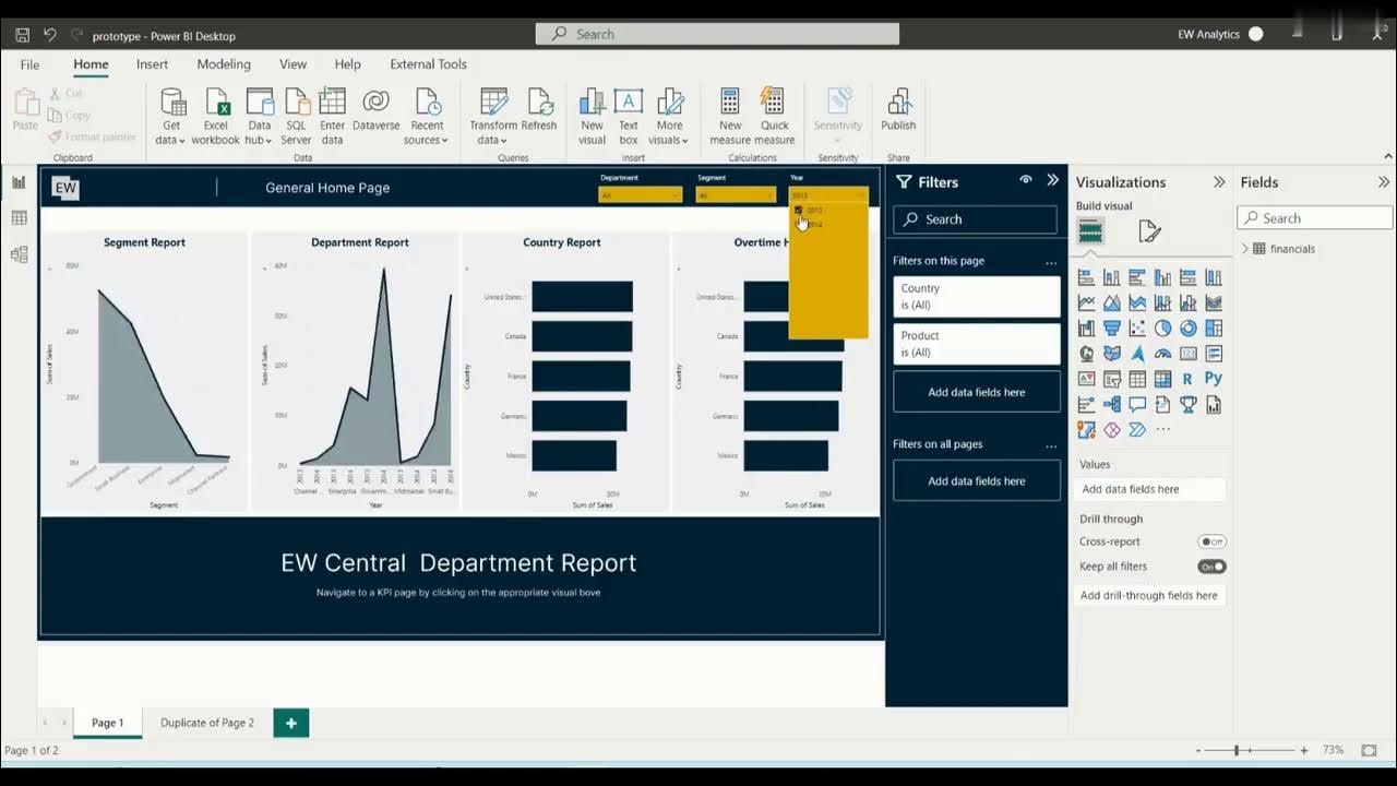 inventory data visualization system with PowerBI - YouTube
