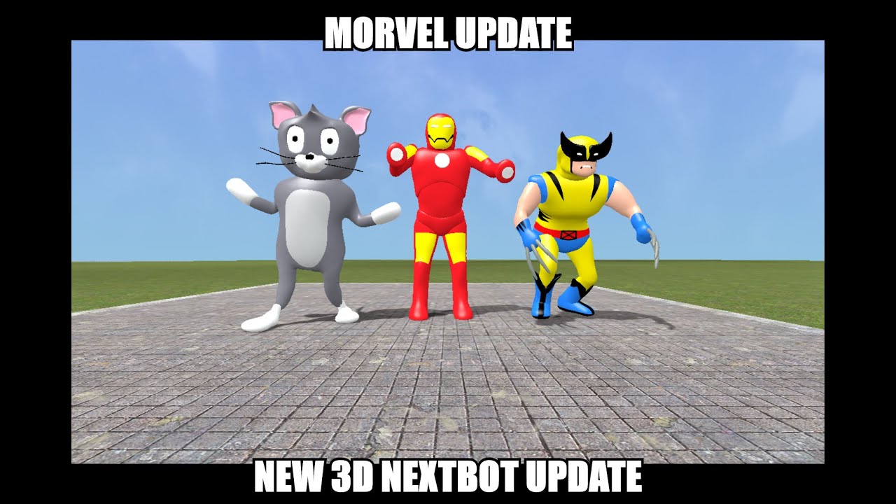 NEW 3D NEXTBOT TOM AND JERRY AND MARVEL UPDATE In Garry's Mod - YouTube